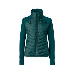 Tchibo - Thermo-Laufjacke mit verstaubarer Kapuze - Damen - Gr. 44 - petrol/print