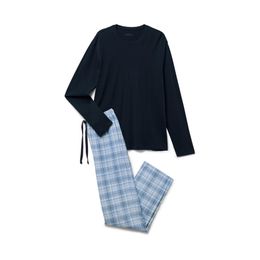 Tchibo - Pyjama - Herren - Gr. XL - dunkelblau/kariert