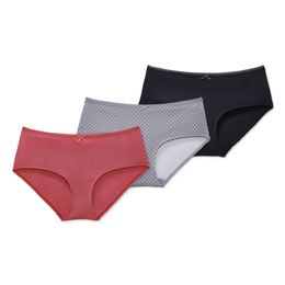 Tchibo - 3 Pantys - Damen - Gr. XL - schwarz/gepunktet