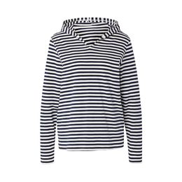 Tchibo - Jersey-Hoodie - Damen - Gr. L - wei&szlig;/gestreift
