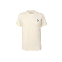 Tchibo - T-Shirt &raquo;roasted.&laquo; mit Stickerei - Herren - Gr. S - wei&szlig;