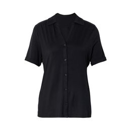 Tchibo - Blusenshirt mit Knopfleiste - Damen - Gr. S - schwarz