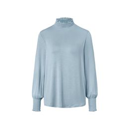 Tchibo - Blusenshirt mit Stehkragen - Damen - Gr. S - blau