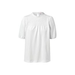 Tchibo - Shirt mit gesmoktem Einsatz - Damen - Gr. XXL - wei&szlig;