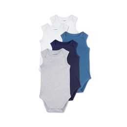 Tchibo - 5 &auml;rmellose Bodys - Baby - Gr. 86/92 - dunkelblau
