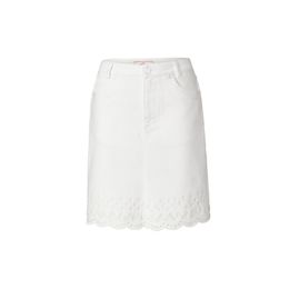 Tchibo - Jeansrock mit Stickerei - Damen - Gr. 46 - wei&szlig;