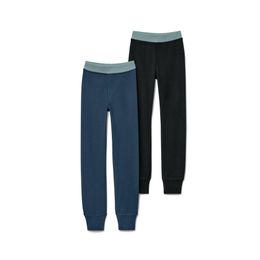 Tchibo - 2 lange Kinder-Winterunterhosen - Kinder - Gr. 158/164 - schwarz