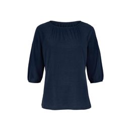 Tchibo - Shirt mit 3/4-Arm - Damen - Gr. XL - dunkelblau