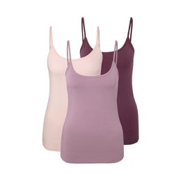 Tchibo - 3 Hemdchen - Damen - Gr. XXL - dunkellila