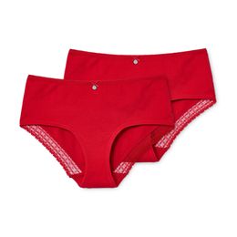 Tchibo - 2 Pantys - Damen - Gr. L - rot