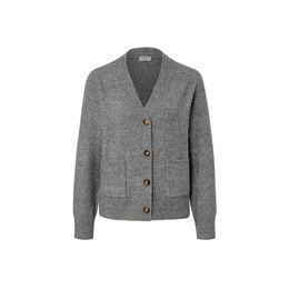 Tchibo - Strickjacke mit Wolle - Damen - Gr. L - grau