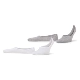 Tchibo - 2 Paar Sneaker-F&uuml;&szlig;linge - Damen - Gr. 41-43 - wei&szlig;