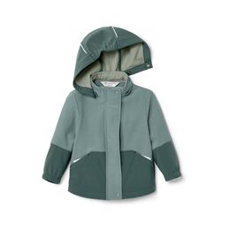 Tchibo - Kinder-Softshelljacke mit Farbwechsel bei Regen - Baby - Gr. 86/92 - dunkelgr&uuml;n