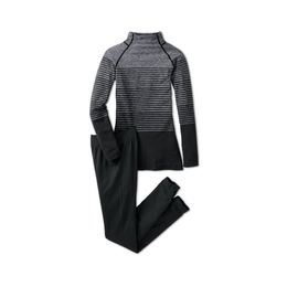 Tchibo - Seamless-Funktionsunterw&auml;sche - Damen - Gr. M - schwarz/gestreift