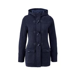 Tchibo - Strickfleece-Dufflecoat - Damen - Gr. M - dunkelblau