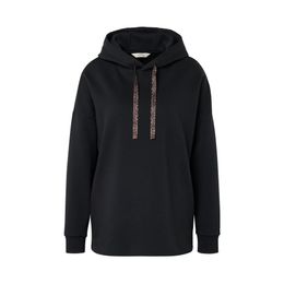 Tchibo - Langes Kapuzensweatshirt - Damen - Gr. S - schwarz