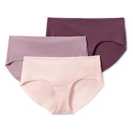 Tchibo - 3 Magic-Cut-Pantys - Damen - Gr. S - dunkellila