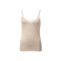 Tchibo - Hemdchen mit Spitze - Damen - Gr. M - beige