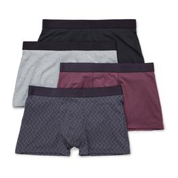 Tchibo - 4 Slipboxer - Herren - Gr. M/5 - anthrazit/print