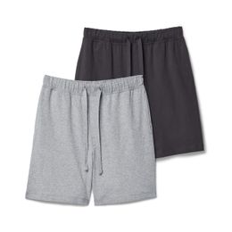 Tchibo - 2 Pyjamashorts - Herren - Gr. S - anthrazit