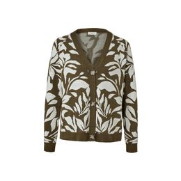 Tchibo - Grobstrick-Cardigan mit Jacquard - Damen - Gr. XL - creme/jacquard