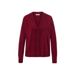 Tchibo - Strickjacke mit Cashmere - Damen - Gr. S - bordeaux