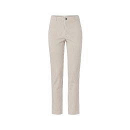 Tchibo - Gestreifte Stretch-Twill-Hose - Damen - Gr. 50 - creme/gestreift
