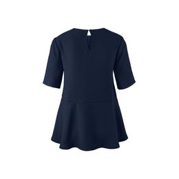Tchibo - Bluse mit Volant - Damen - Gr. 40 - dunkelblau