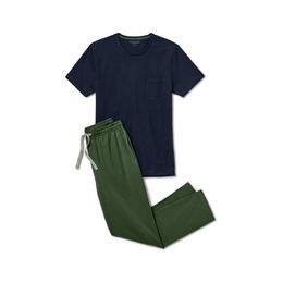 Tchibo - Pyjama - Herren - Gr. S - dunkelblau
