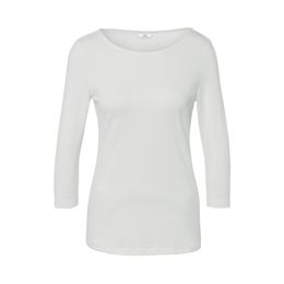 Tchibo - Shirt mit 3/4-Arm - Damen - Gr. M - wei&szlig;