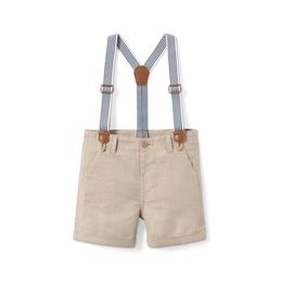 Tchibo - Shorts mit Hosentr&auml;gern - Jungen - Gr. 134/140 - beige