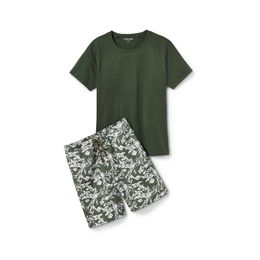 Tchibo - Shorty-Pyjama - Herren - Gr. S - olivgr&uuml;n