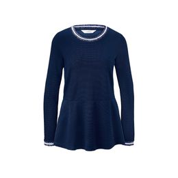 Tchibo - Sweatshirt mit Volant - Damen - Gr. M - dunkelblau
