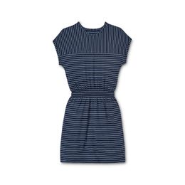 Tchibo - Jerseykleid - M&auml;dchen - Gr. 122/128 - wei&szlig;/gestreift