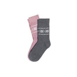 Tchibo - 2 Paar Thermosocken - Damen - Gr. 39-42 - wei&szlig;