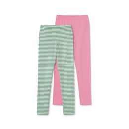 Tchibo - 2 Leggings - Baby - Gr. 86/92 - hellgr&uuml;n/print