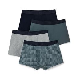 Tchibo - 4 Slipboxer - Herren - Gr. M/5 - dunkelblau/print