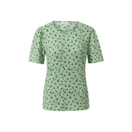 Tchibo - Blusenshirt mit Alloverprint - Damen - Gr. 38 - gr&uuml;n/kariert