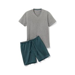 Tchibo - Shorty-Pyjama - Herren - Gr. L - petrol