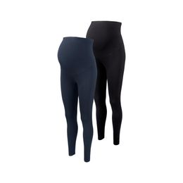 Tchibo - 2 Umstands-Leggings - Damen - Gr. XL - dunkelblau