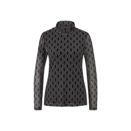 Tchibo - Bedrucktes Mesh-Rollkragenshirt - Damen - Gr. M - creme/print