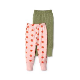 Tchibo - 2 Baby-Sweathosen - Baby - Gr. 50/56 - olivgr&uuml;n