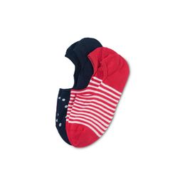 Tchibo - 2 Paar Sneaker-F&uuml;&szlig;linge - Damen - Gr. 39-42 - dunkelblau