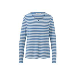 Tchibo - Gestreiftes Langarmshirt - Damen - Gr. M - wei&szlig;