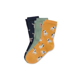 Tchibo - 3D-Kinder-Socken mit Flausch-Garn - Kinder - Gr. 27-30 - dunkelblau/jacquard