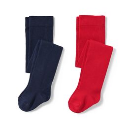 Tchibo - 2 Kinder-Strumpfhosen - Kinder - Gr. 110/116 - dunkelblau