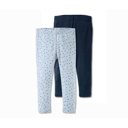 Tchibo - 2 Leggings - M&auml;dchen - Gr. 98/104 - dunkelblau/print