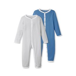 Tchibo - 2 Schlafanz&uuml;ge - Baby - Gr. 74/80 - wei&szlig;