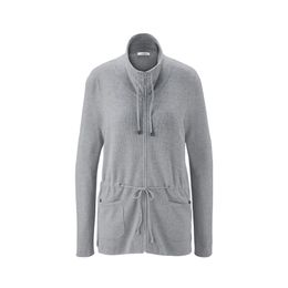 Tchibo - Strickjacke mit Zipper - Damen - Gr. M - grau