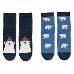 Tchibo - 2 Paar Kinder-Antirutsch-Socken - Gr. 27-30 - dunkelblau